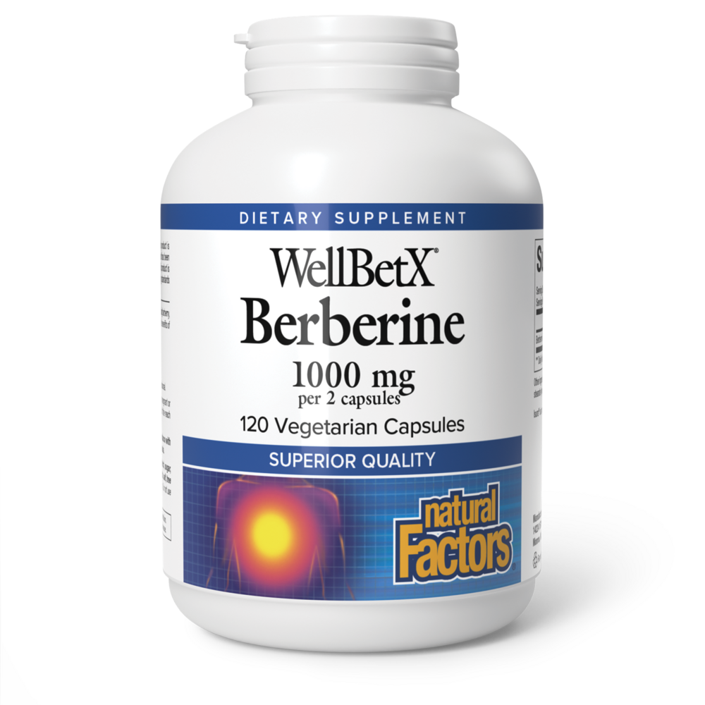 Natural Factors - WellBetX Berberine - 500 mg - 120 Capsules — Pine ...