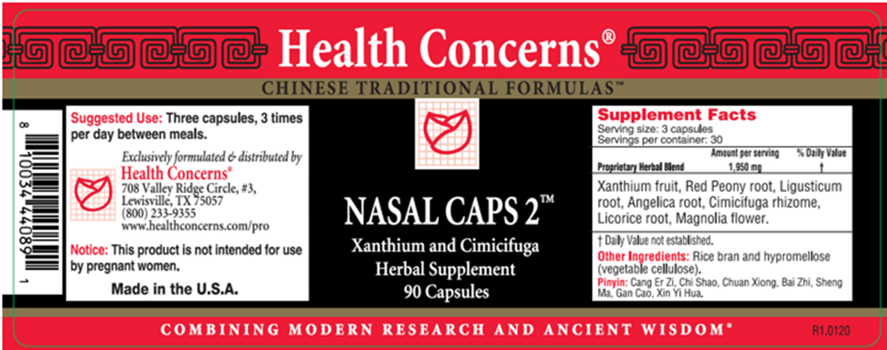 Health Concerns - Nasal Caps 2 - 90 Capsules — Pine Street Clinic