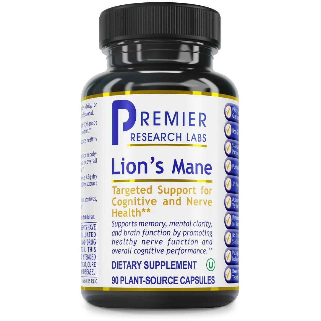 Premier Research Labs - Lion's Mane (90 caps/bottle — Pine Street Clinic