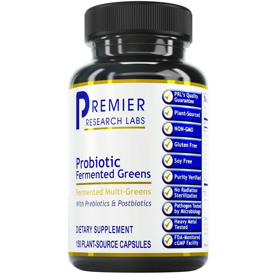 Premier Research Labs - Probiotic Fermented Greens - 150 Capsules ...