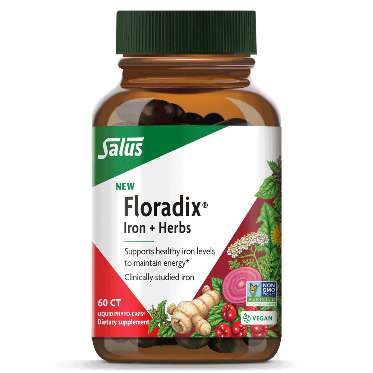 Salus - Floradix Iron + Herbs - 60 Capsules — Pine Street Clinic