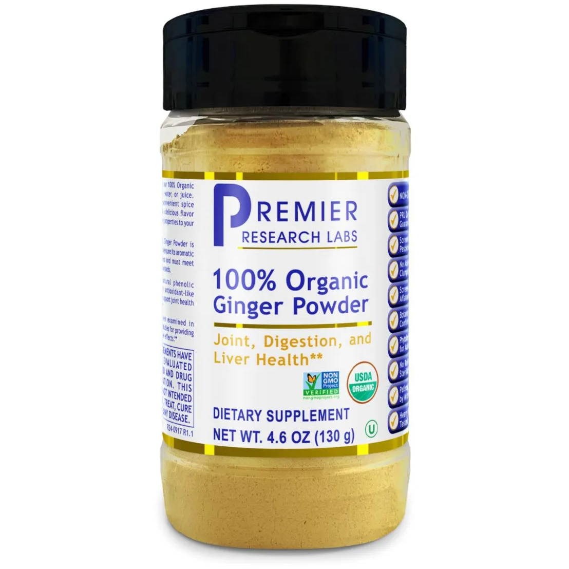 Premier Research Labs - Ginger Powder 100% Organic — Pine Street Clinic