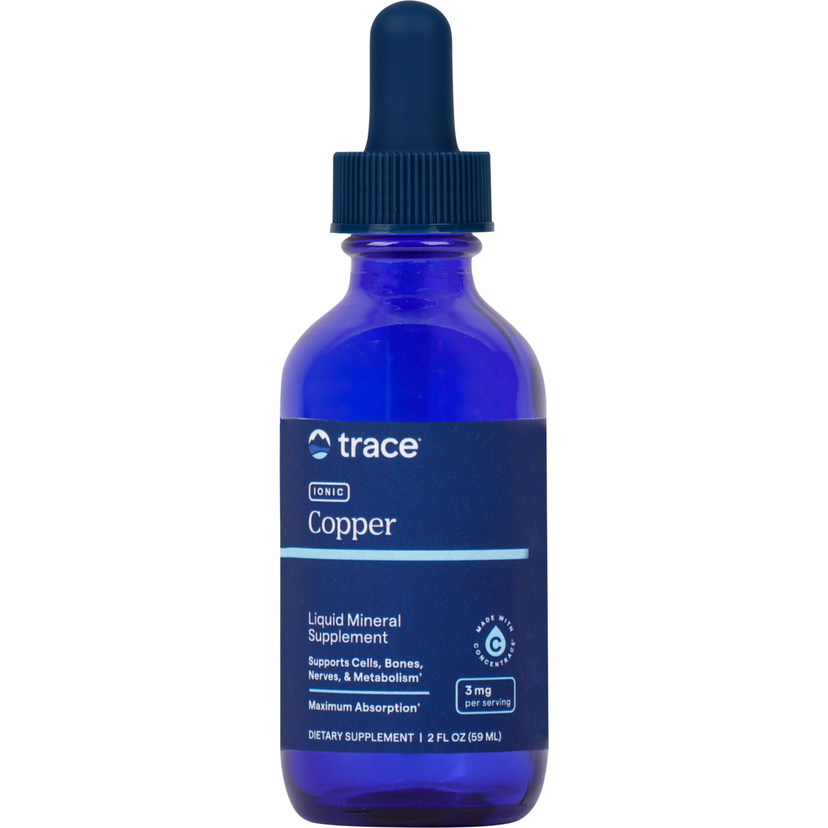 Trace Minerals - Ionic Copper - 3 mg - 59 ml — Pine Street Clinic