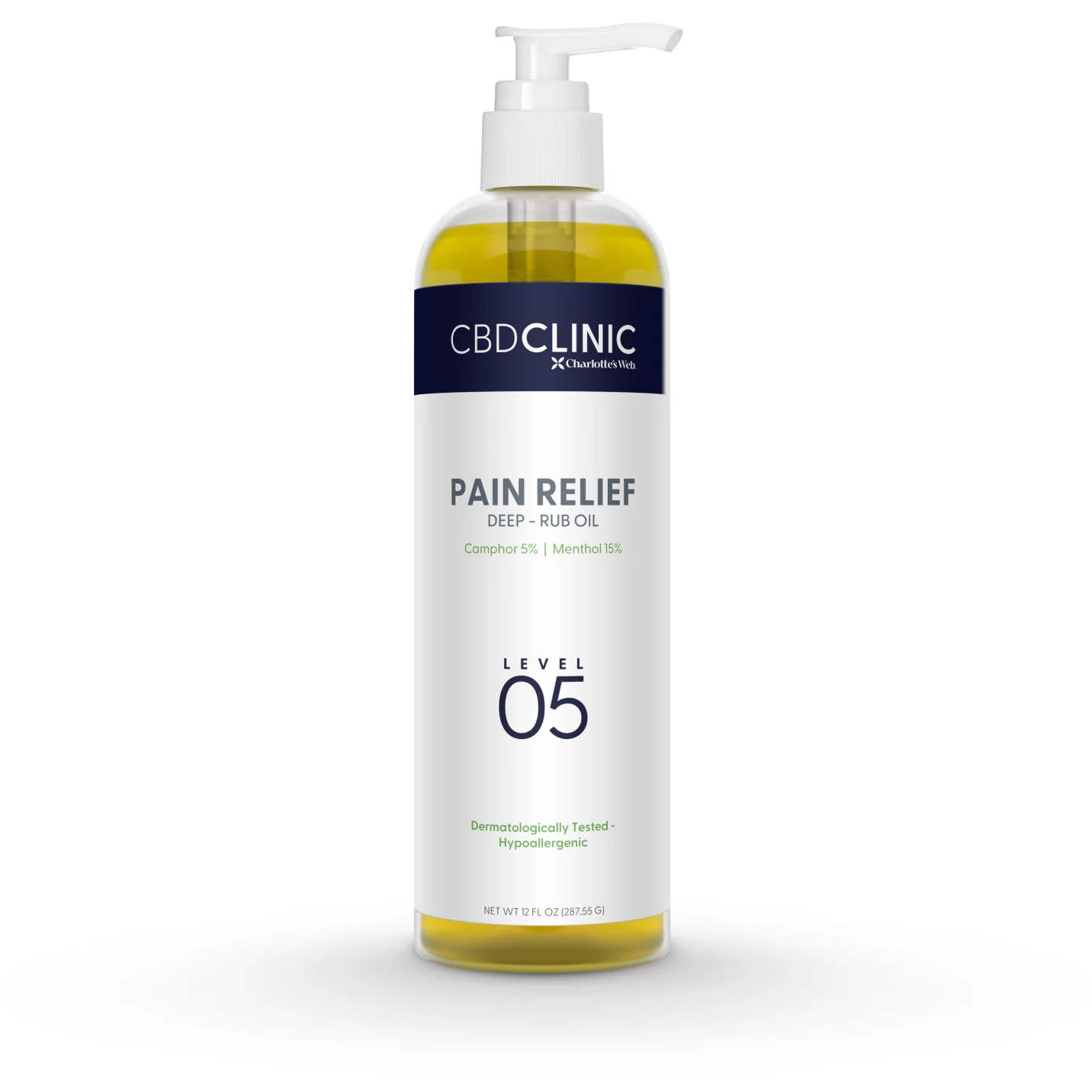 CBD Clinic - Level 5 Deep-Rub Pain Relief Oil - 12 Ounces — Pine Street ...
