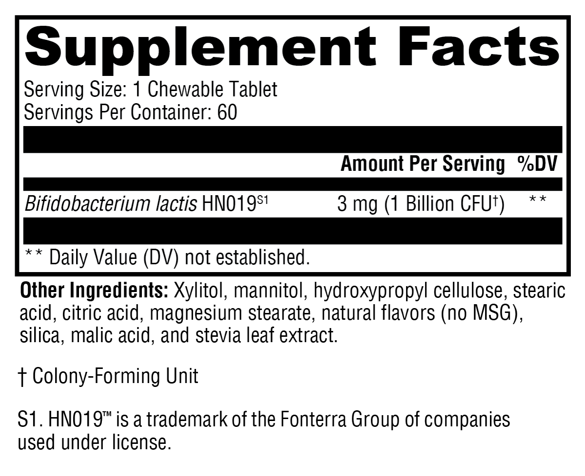 Xymogen - ProbioMax Oral - 60 Chewable Tablets — Pine Street Clinic