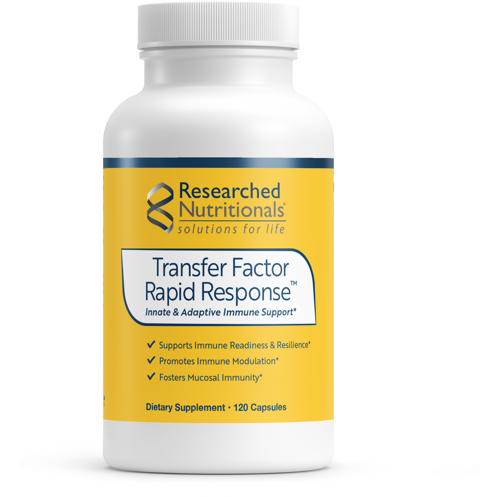Researched Nutritionals - Transfer Factor Rapid Response - 120 Capsules ...