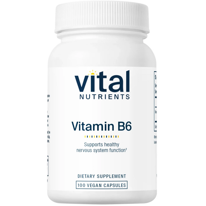 Vital Nutrients - Vitamin B6 100 mg - 100 Capsules — Pine Street Clinic