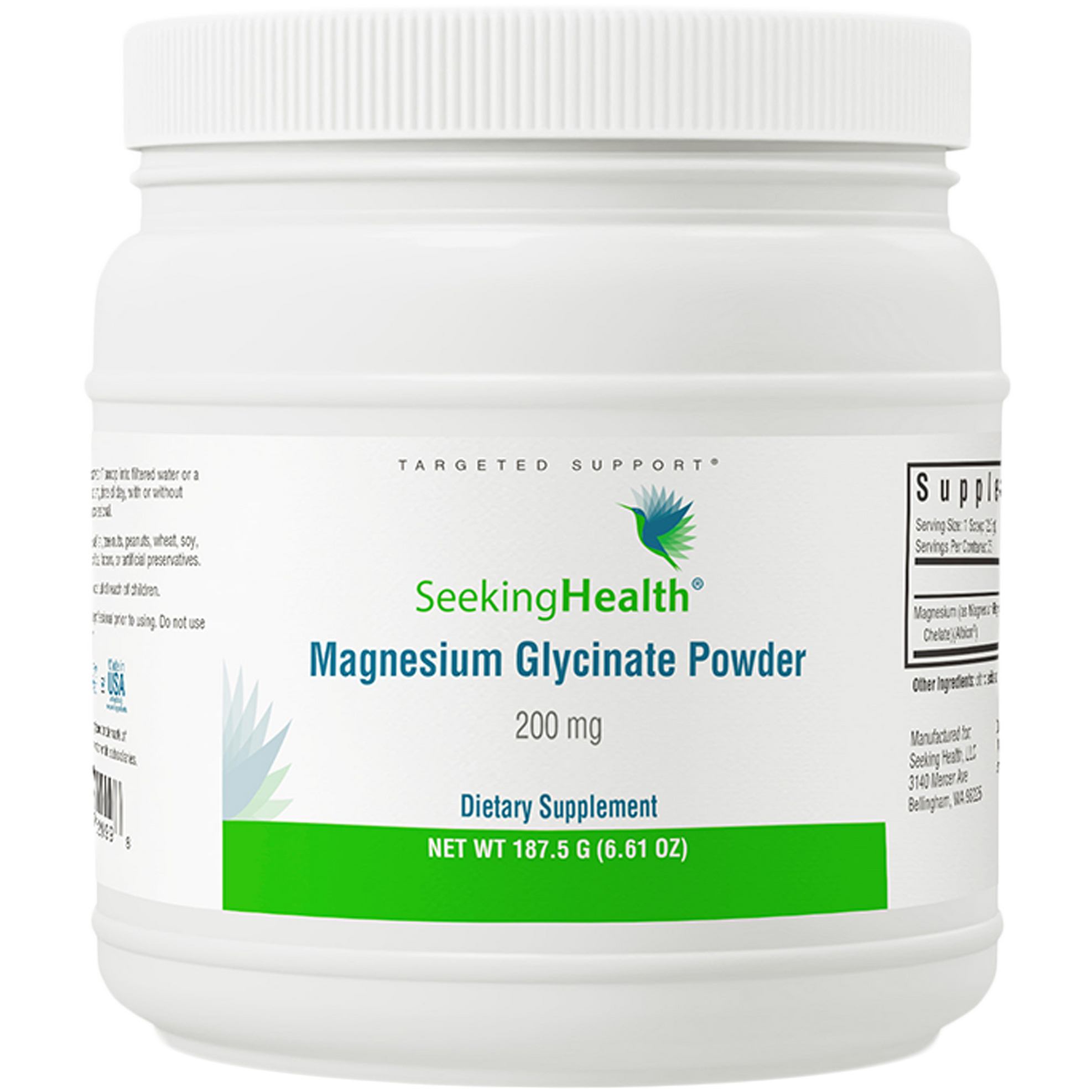 Seeking Health - Magnesium Glycinate Powder - 6.61 Ounces Powder — Pine ...