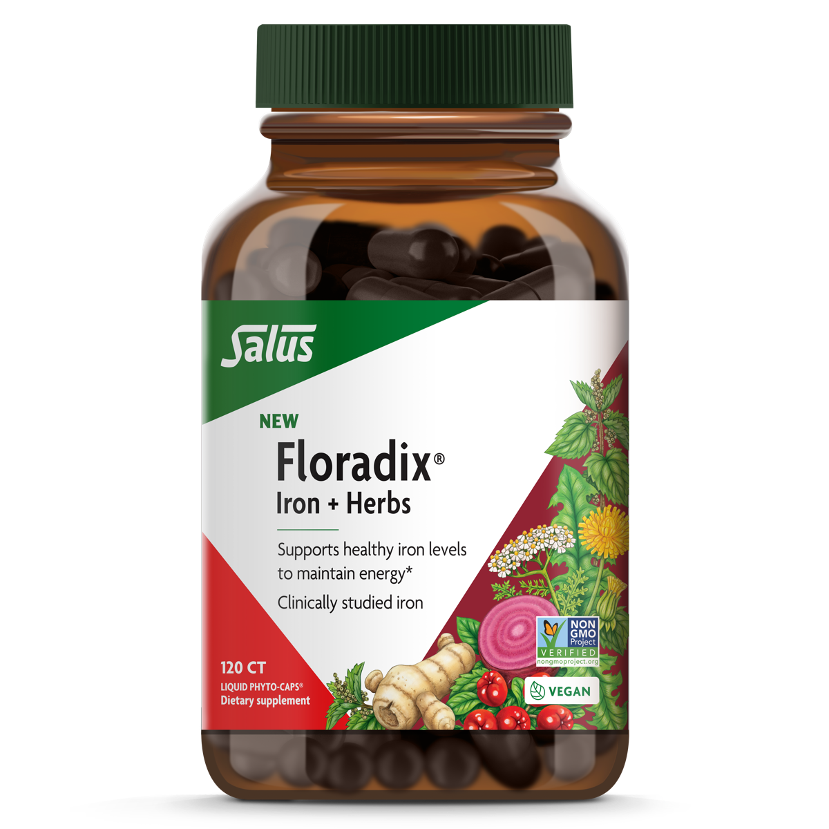 Salus - Floradix Iron & Herbs LP Caps - 120 Capsules — Pine Street Clinic