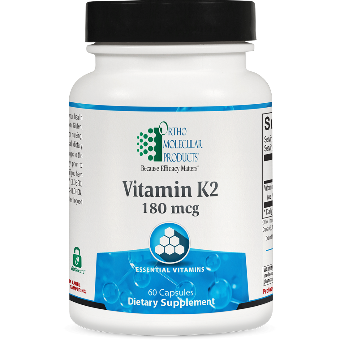 Ortho Molecular Products - Vitamin K2 - 180 mcg - 60 Capsules — Pine ...