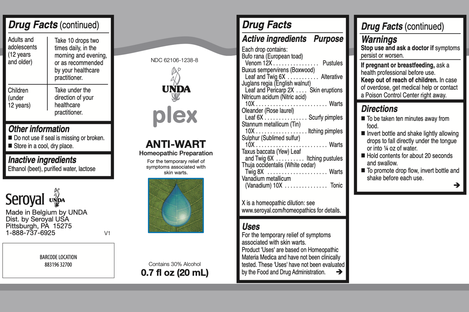 UNDA - Anti-wart Drops - 20 ml — Pine Street Clinic