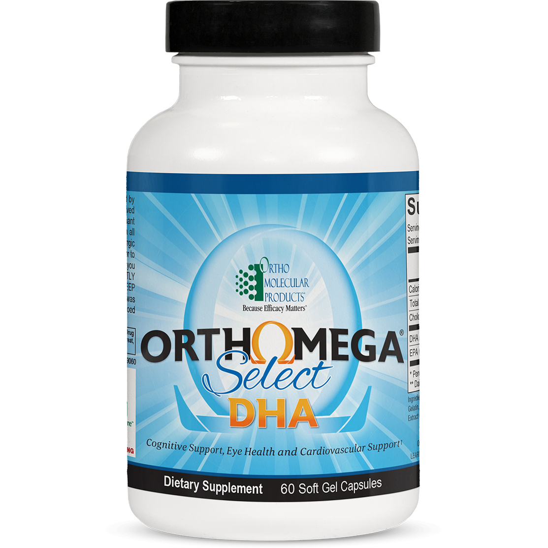 Ortho Molecular Products - Orthomega Select DHA - 60 Softgels — Pine Street Clinic