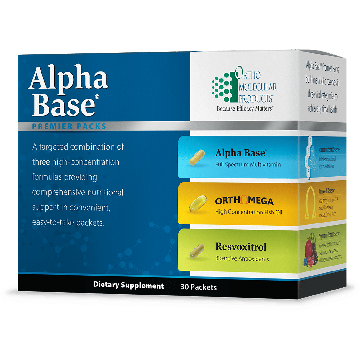 Ortho Molecular Products - Alpha Base Premier Packs — Pine Street Clinic