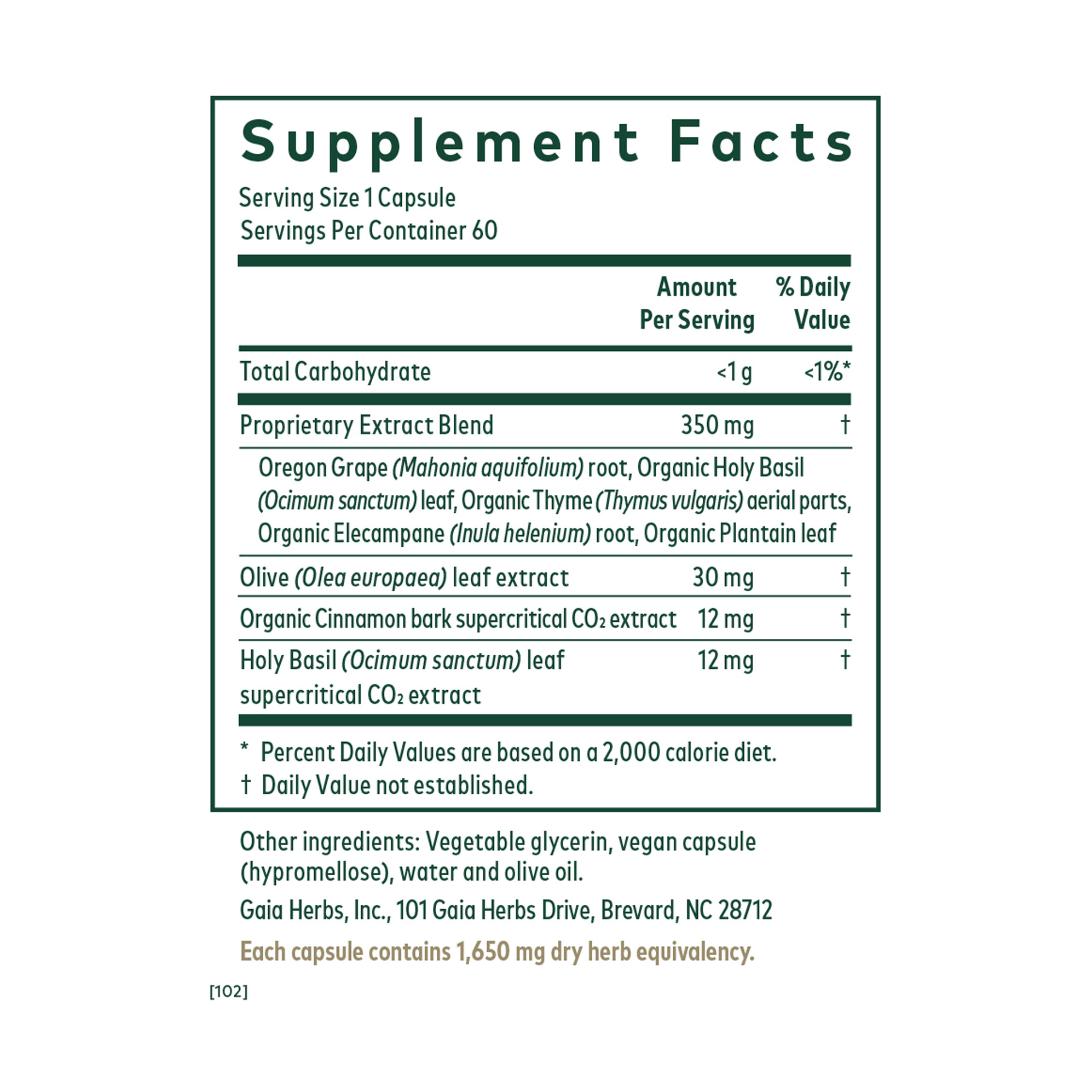 Gaia PRO - Intestinal Fungal Balance - 60 Capsules — Pine Street Clinic