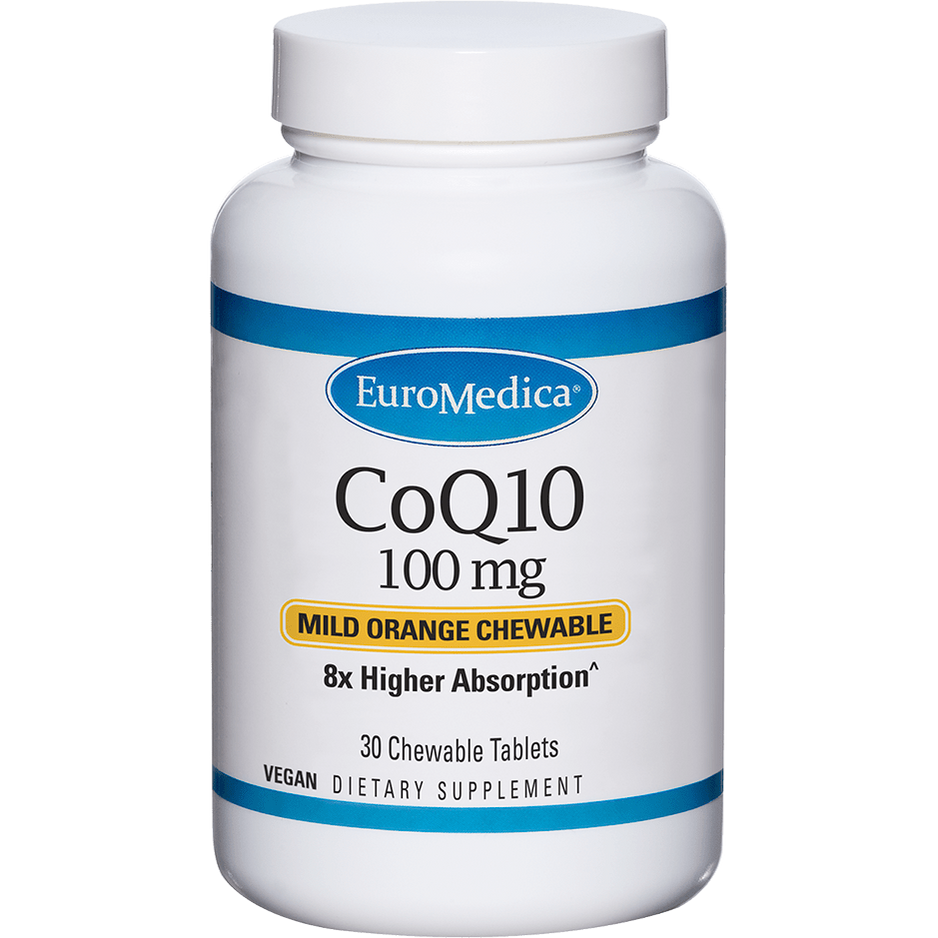 EuroMedica - CoQ10 Chewable (100 mg) - 30 Chew Tablets — Pine Street Clinic