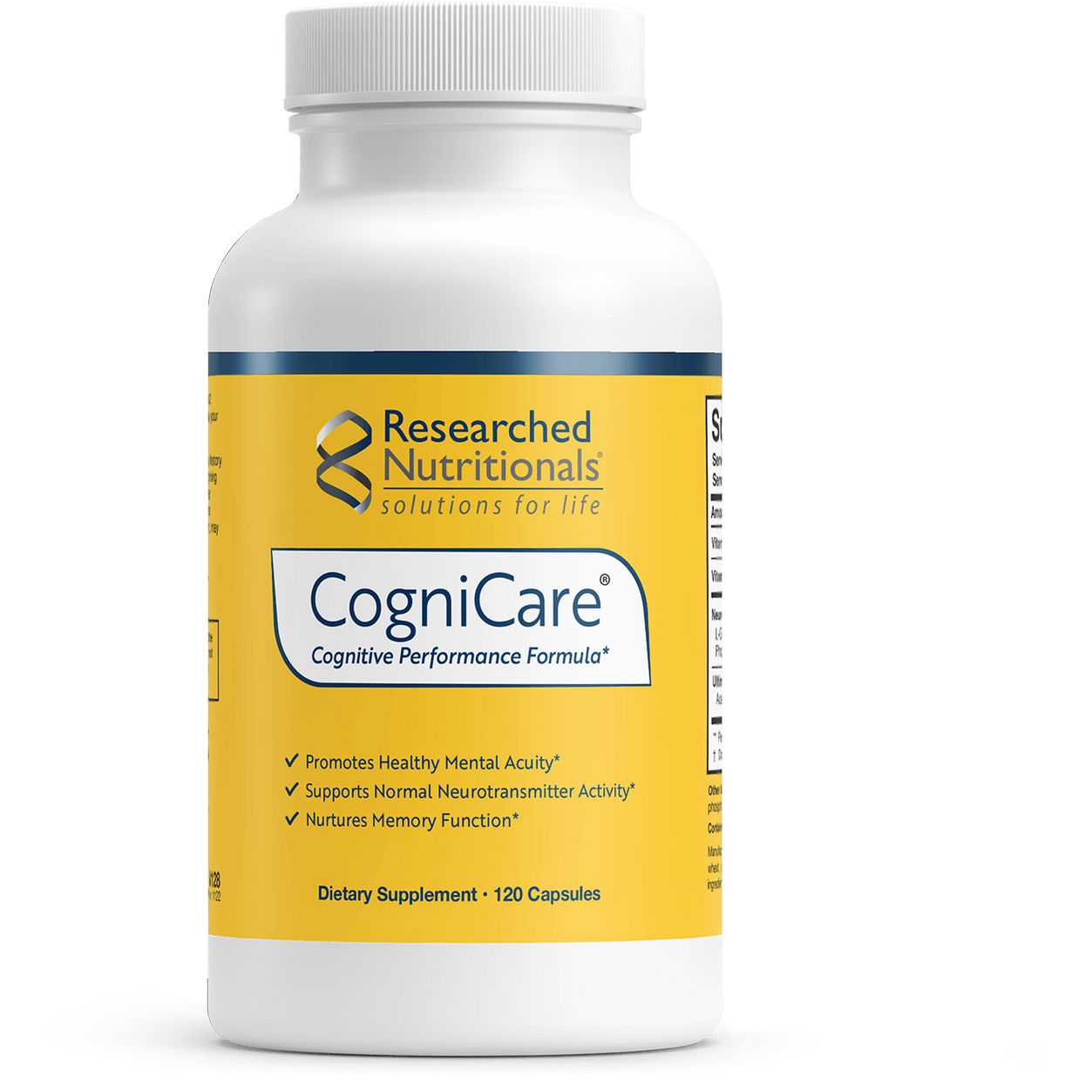 Researched Nutritionals - CogniCare - 120 Capsules — Pine Street Clinic