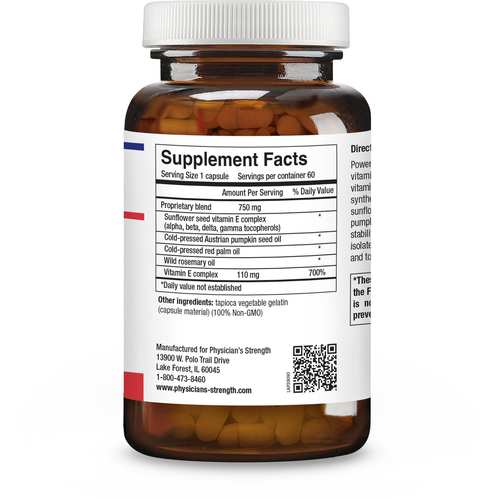 Physician's Strength - Power-E Gelcaps - 60 Capsules — Pine Street Clinic