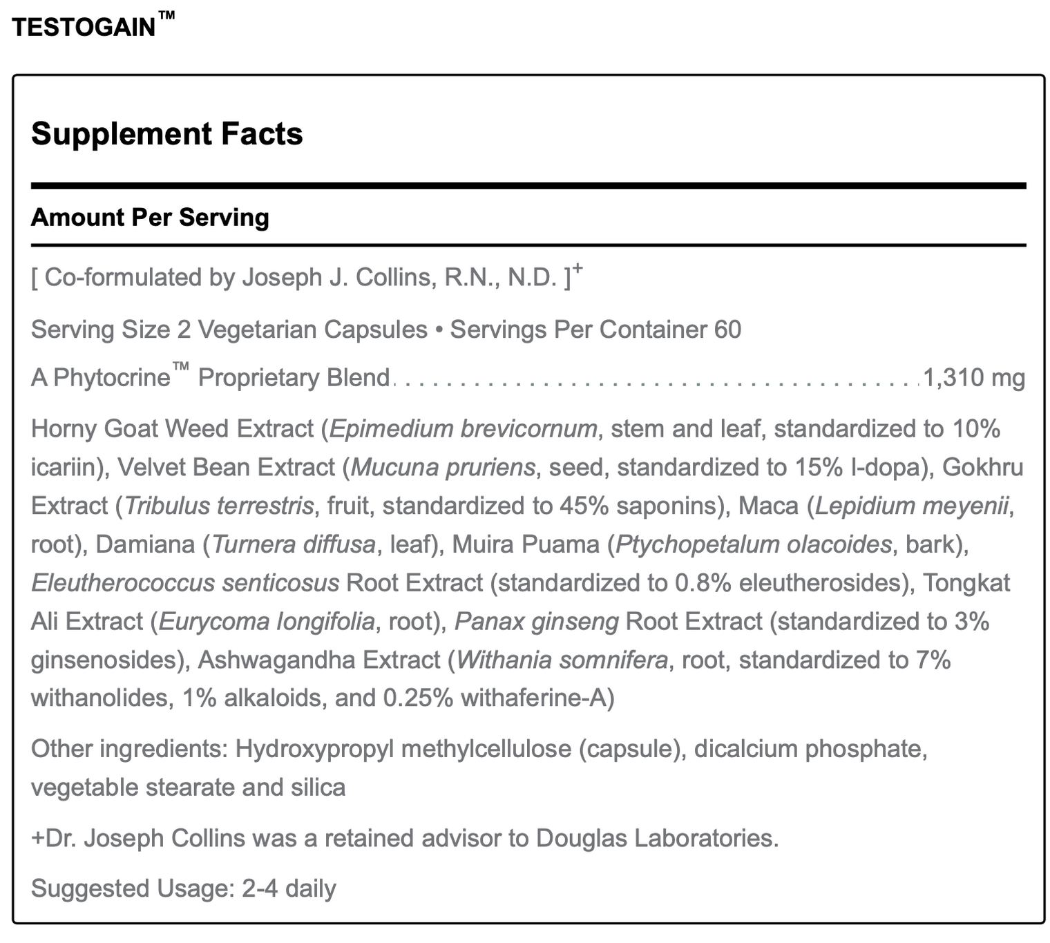 Douglas Laboratories - TestoGain - 120 Capsules — Pine Street Clinic