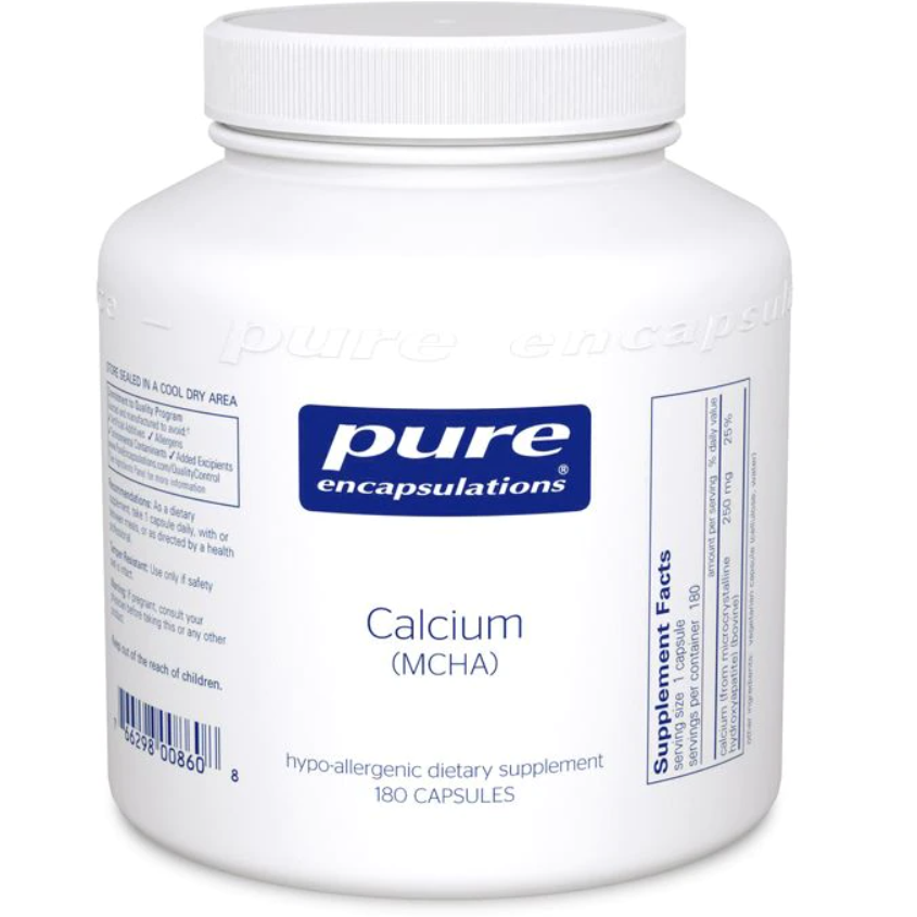 Pure Encapsulations - Calcium - MCHA - 180 Capsules — Pine Street Clinic