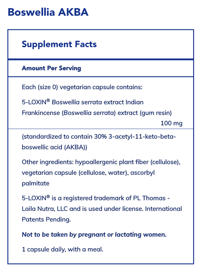 Pure Encapsulations - Boswellia AKBA — Pine Street Clinic