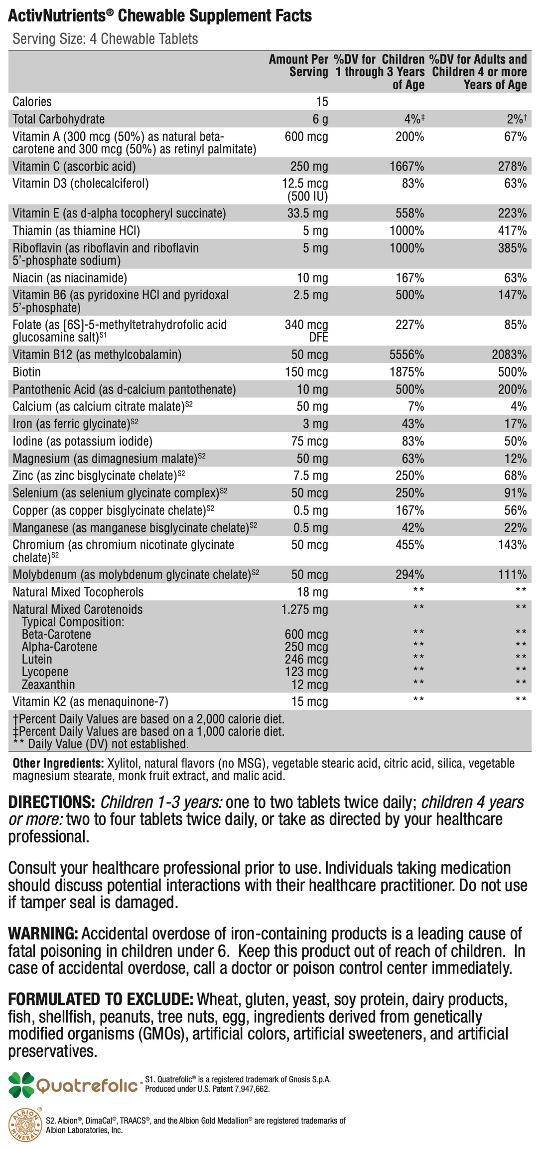 Xymogen - ActivNutrients Chewable Mixed Berry — Pine Street Clinic