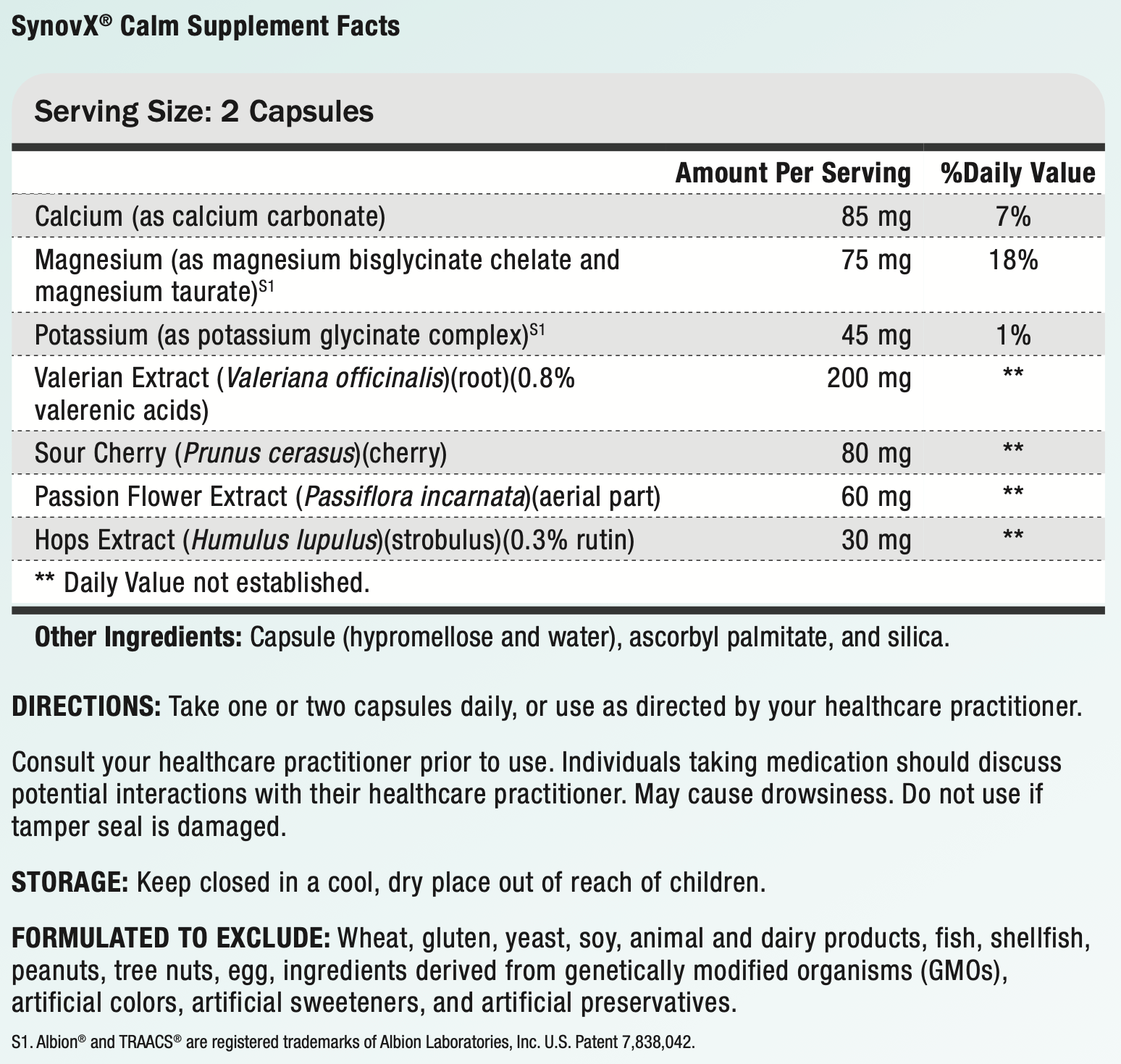 Xymogen - SynovX Calm - 60 Capsules — Pine Street Clinic