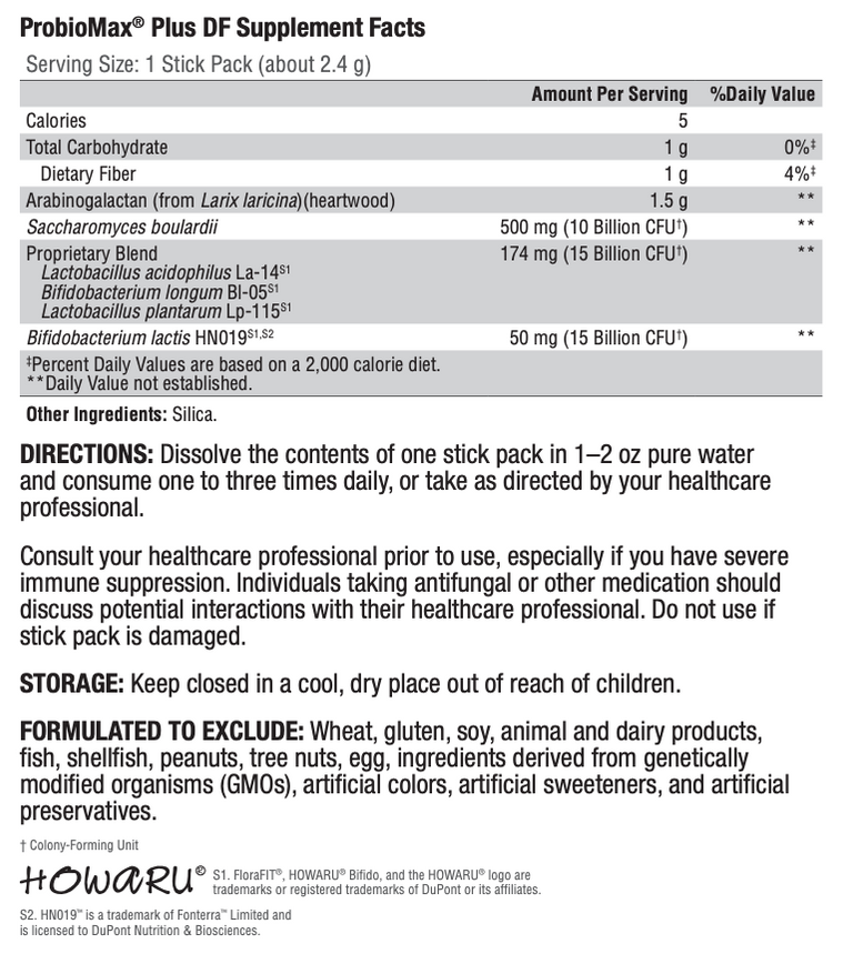 Xymogen - ProbioMax Plus DF - 30 Servings — Pine Street Clinic