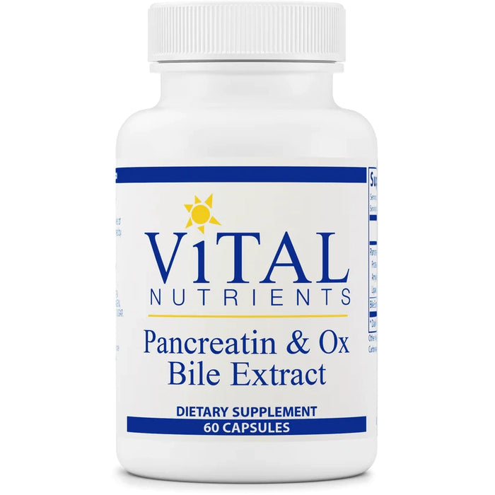 Vital Nutrients - Pancreatin & Ox Bile Extract - 60 Capsules — Pine ...