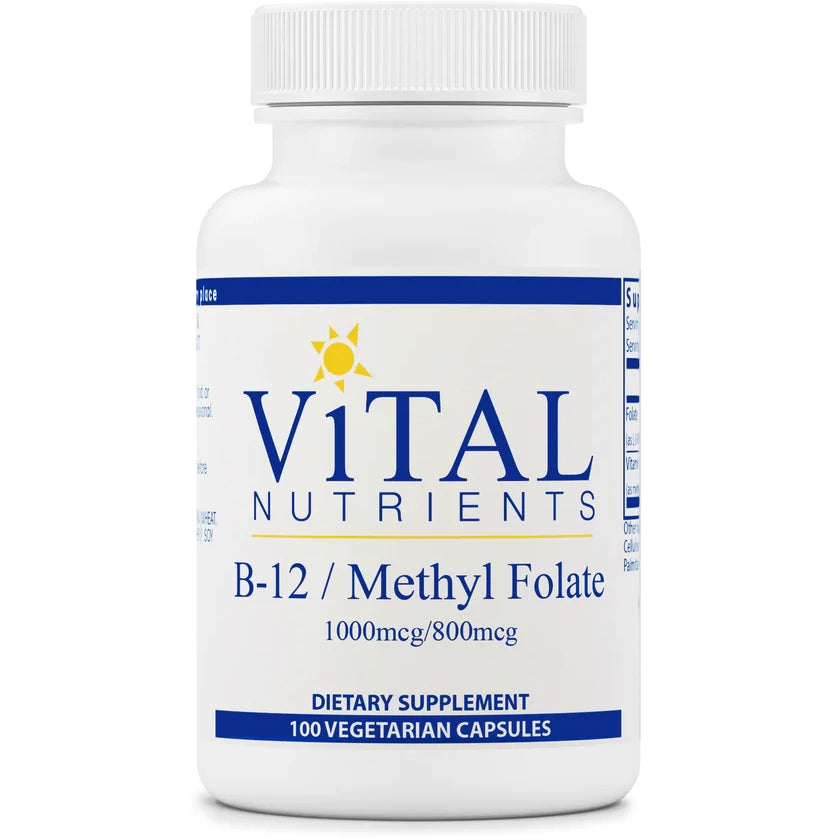 Vital Nutrients - B-12 / Methyl Folate - 100 Capsules — Pine Street Clinic