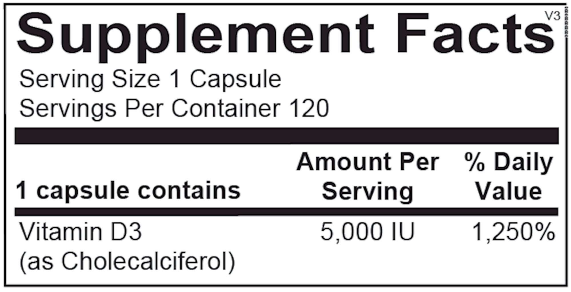 Ortho Molecular Products - Vitamin D 5000 IU — Pine Street Clinic