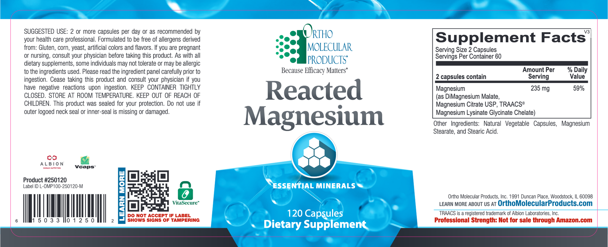 Ortho Molecular Products - Reacted Magnesium — Pine Street Clinic