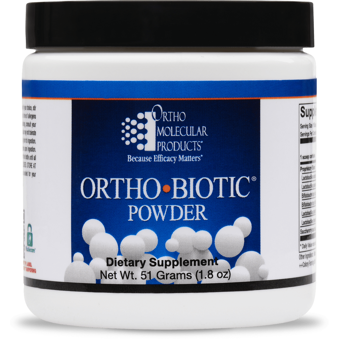 Ortho Molecular Products - Ortho Biotic Powder - 51 Grams — Pine Street ...