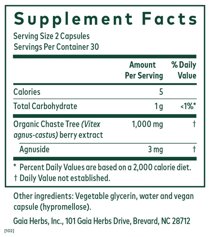 Gaia PRO - Vitex (formerly Chaste Tree Berry) - 60 Capsules — Pine ...