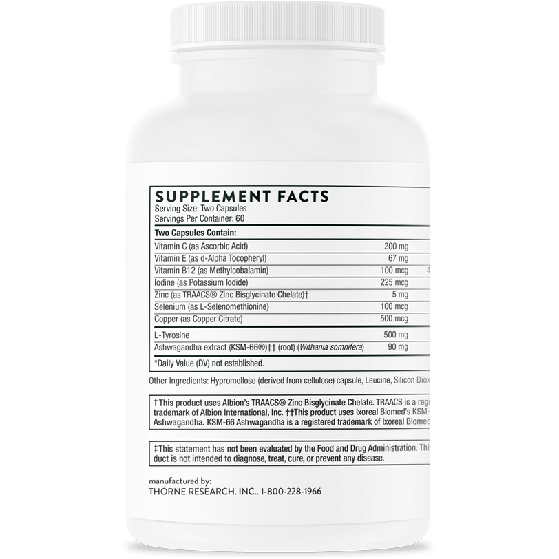 Thorne - Thyrocsin - 120 Capsules — Pine Street Clinic