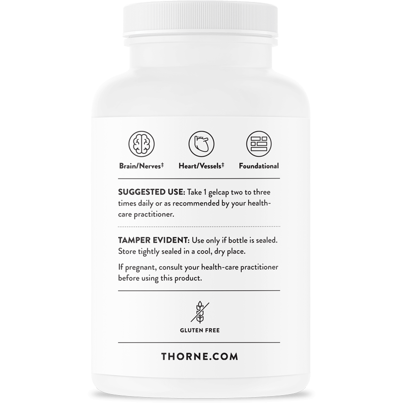 Thorne - Omega-3 with CoQ10 - 90 Gelcaps — Pine Street Clinic